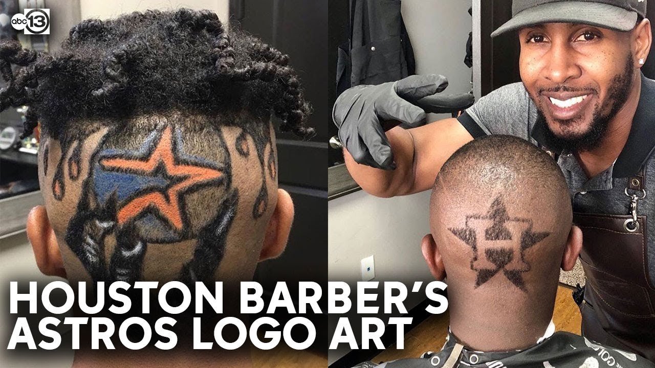 Houston barber makes buzz with Astros logo haircuts