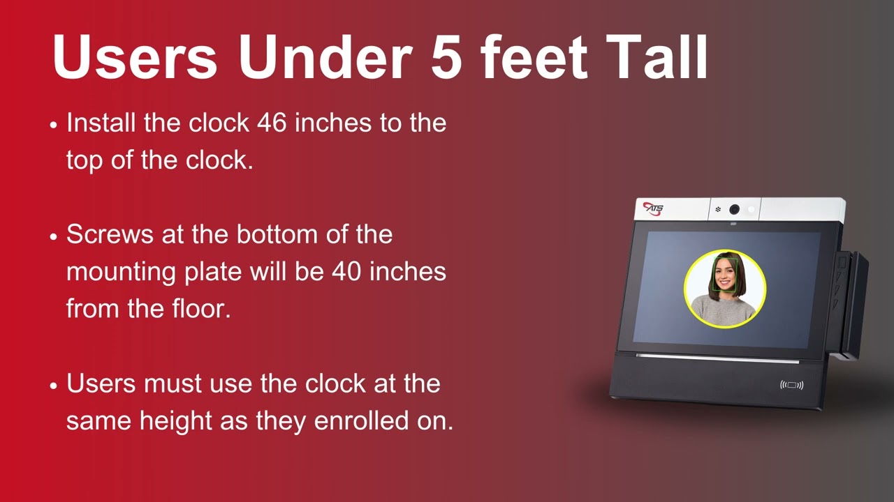 Installing the Facial Recognition Time Clock