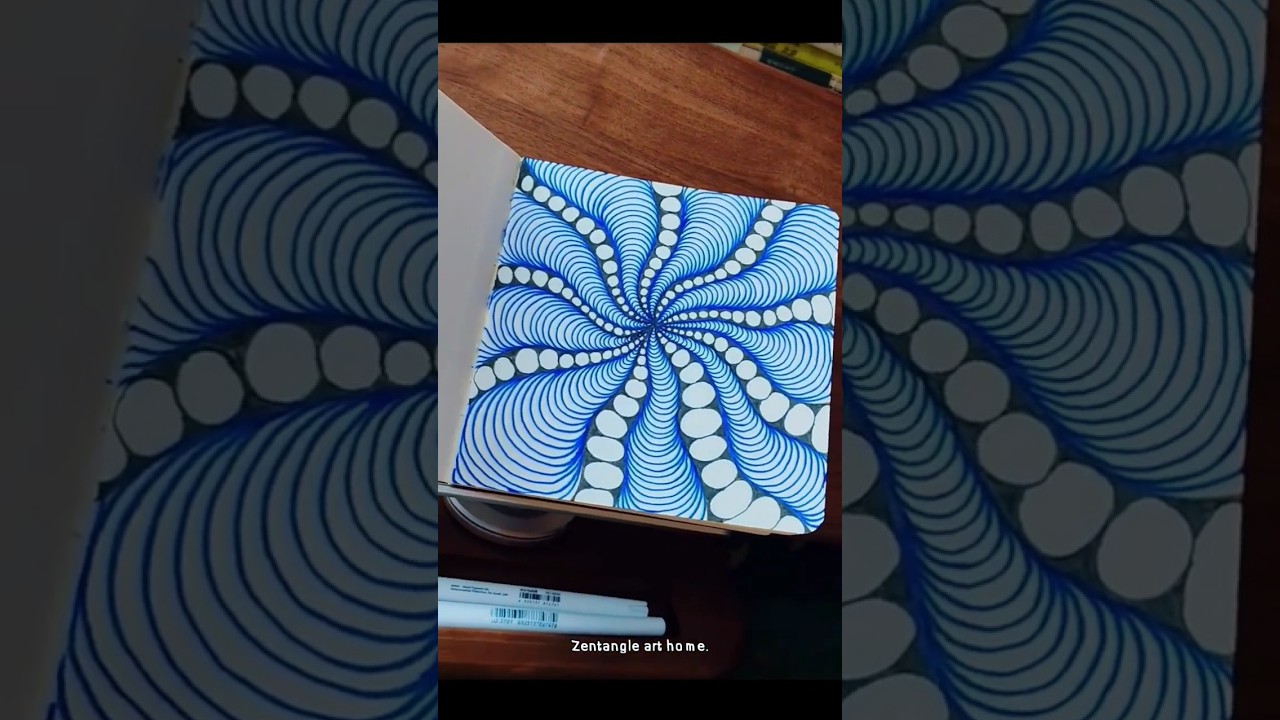 Beginner Zentangle Art Tutorial | Easy Zentangle Drawing & Zendoodle Patterns | Zentangle art home.