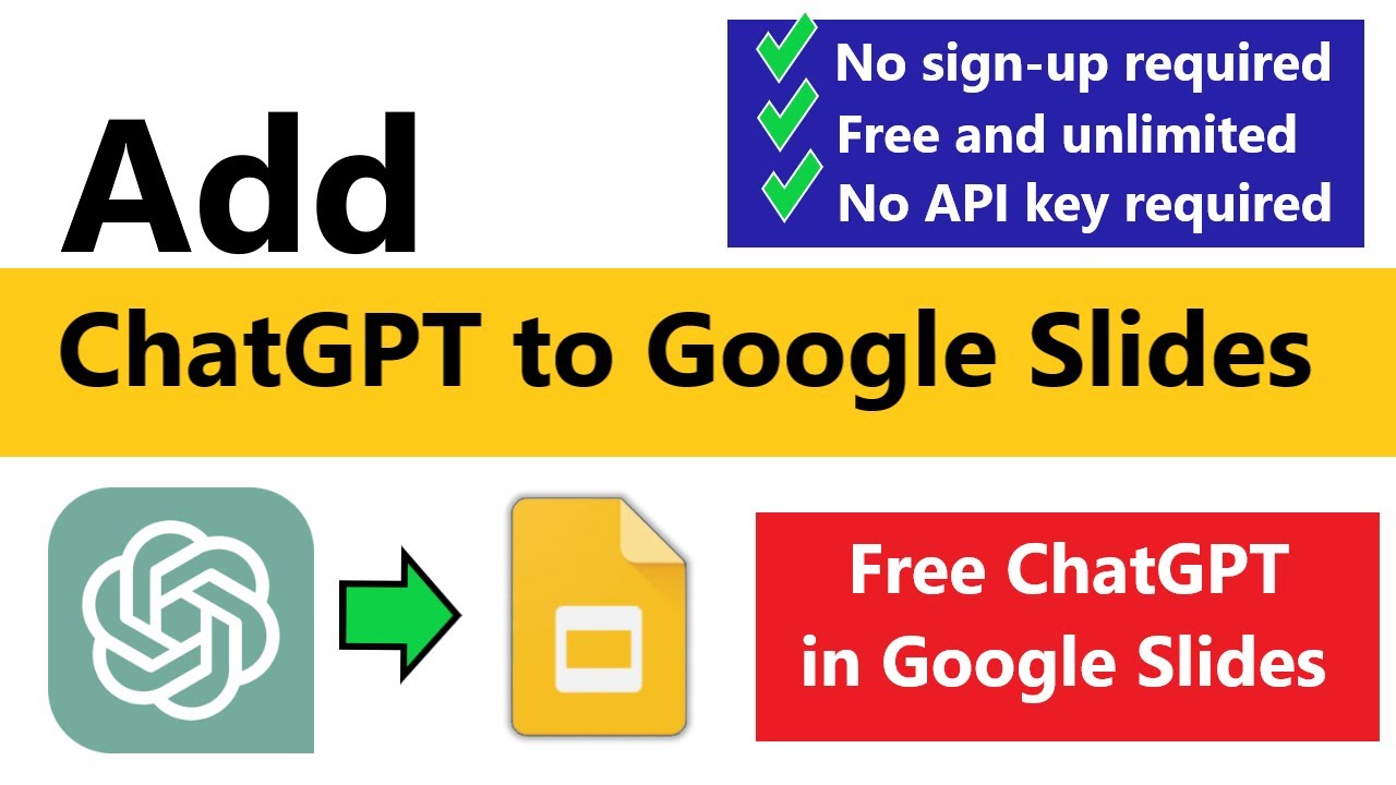 ChatGPT for Google Slides | How to add ChatGPT for Google slide | Use Chat GPT-4 in Google Slides
