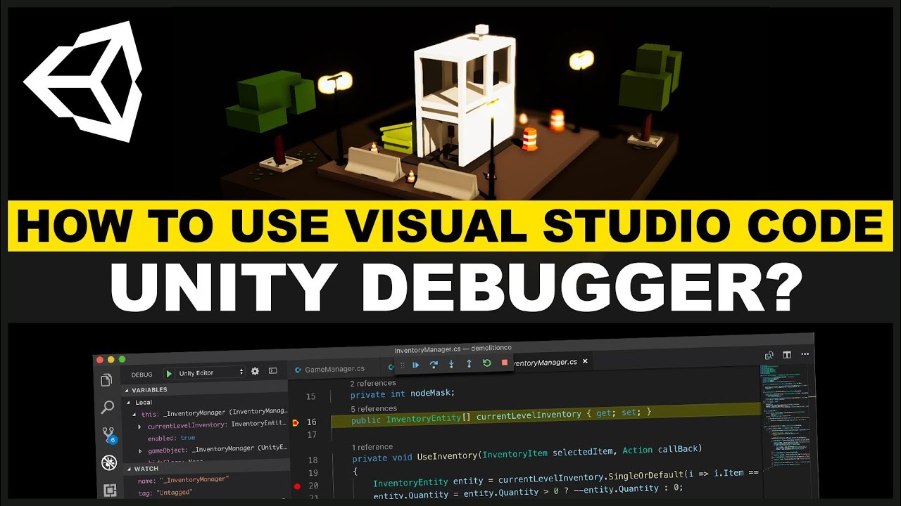VSCode Unity Debugger - How to set breakpoints, watch expressions, and use the debug console?