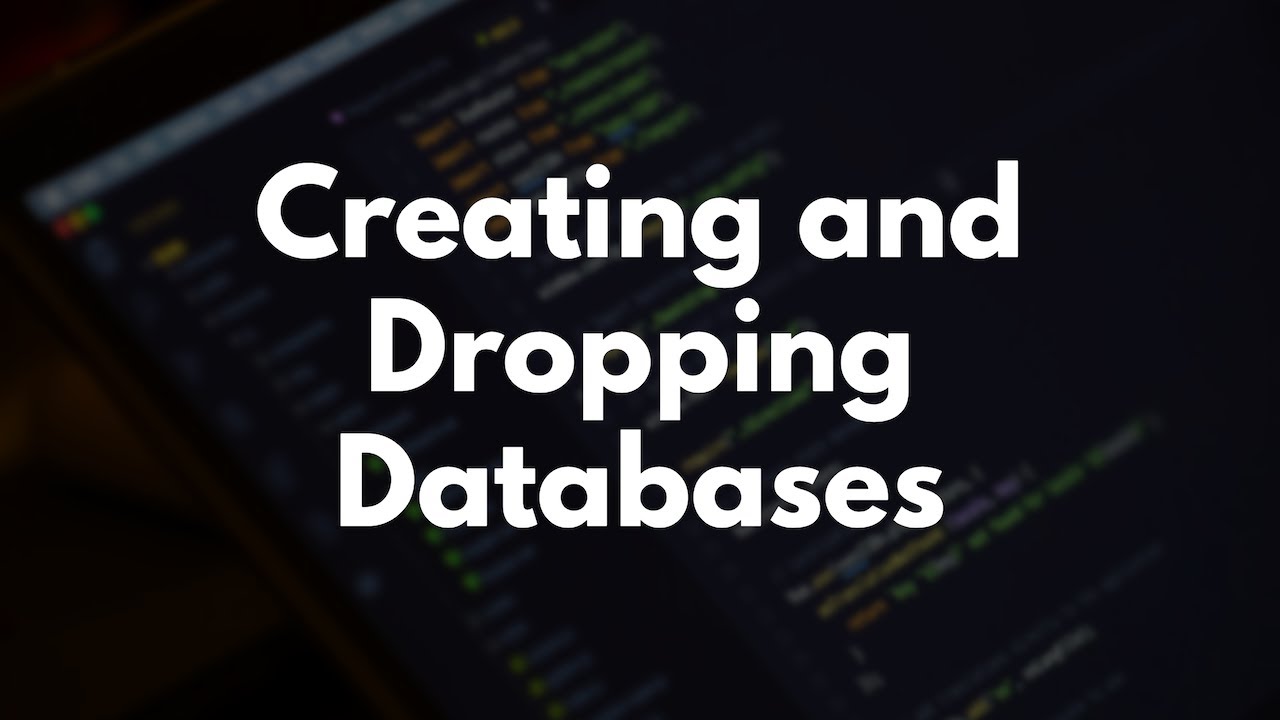 SQL Learning Path - Creating and Dropping Databases