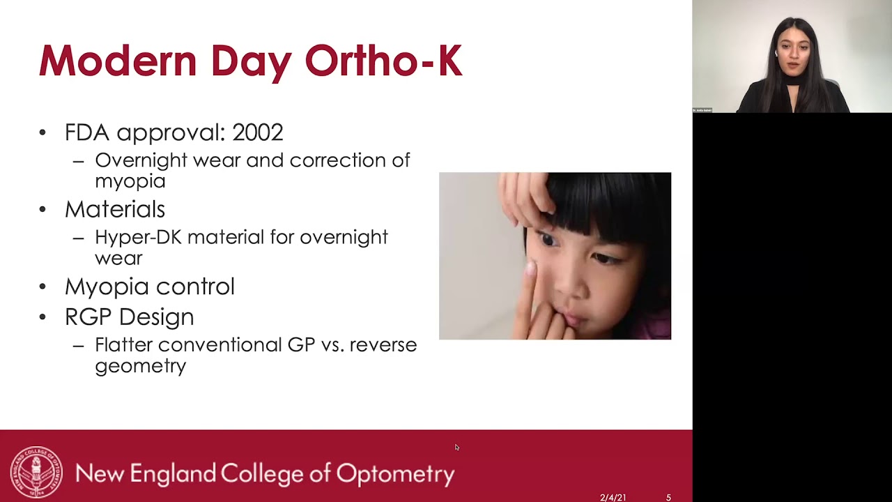 Lecture: Introduction to Orthokeratology