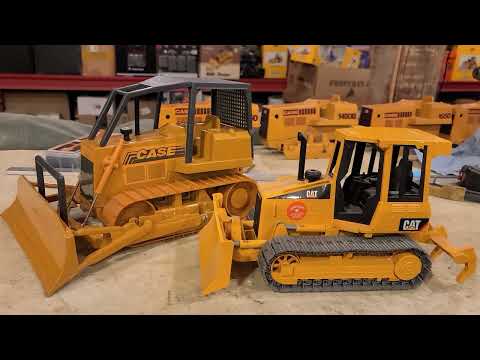 1/16 Ertl Case 1550 vs Bruder Cat D5 Size Comparison RC Conversion Possibilities
