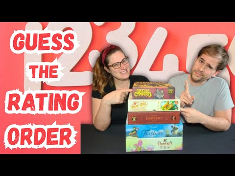 Rank these 5 Board Games HIGHEST to LOWEST based on BGG Ratings