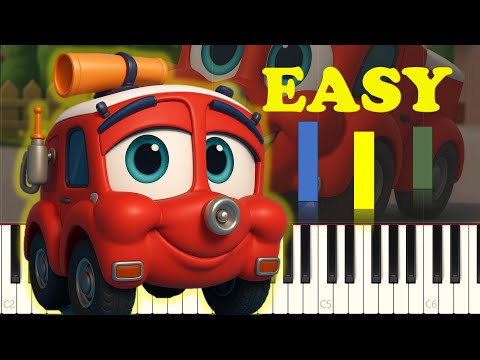 Finley The Fire Engine Theme Song Piano Tutorial