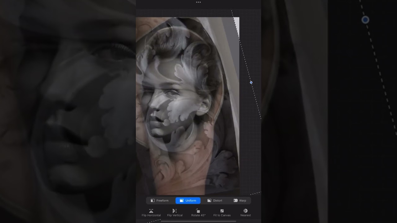 How to Design Black & Grey Tattoos in Procreate | Tattoo Tutorial