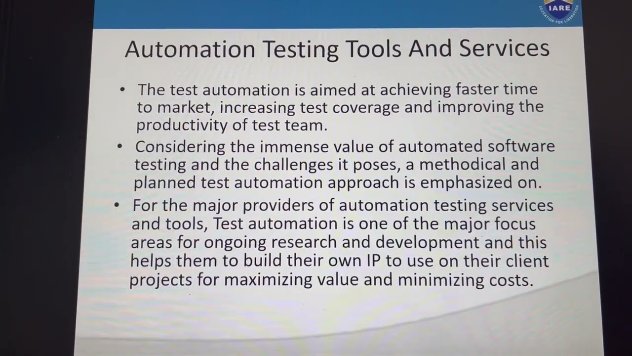 Ppt on automation testing
