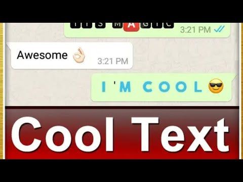 How to change Text style in WhatsApp/Facebook/imo