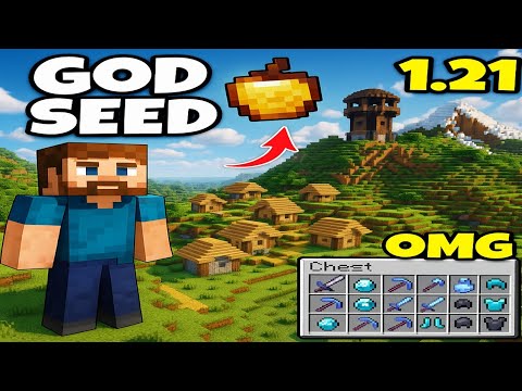 Minecraft rare seed village op loot perfect spawn!