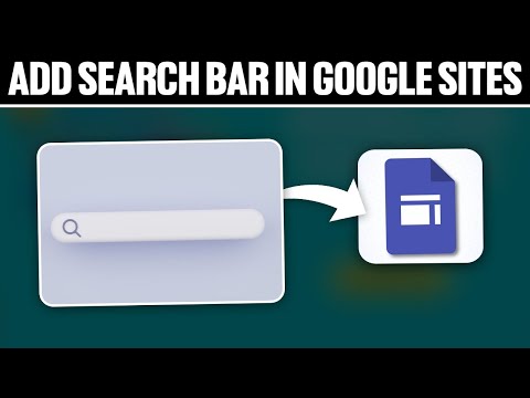How To Add Search Bar In Google Sites 2025! (Full Tutorial)