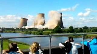 High Marnham power station in Nottinghamshire demolished by E.ON ...