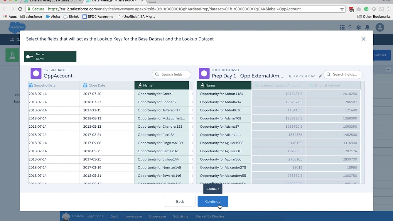 Einstein Analytics: Add Data Recipe