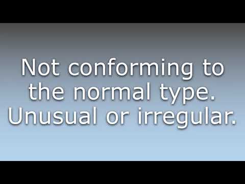 What does Atypical mean?
