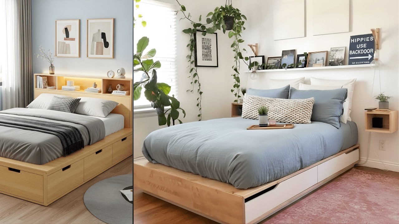 10 Clever Platform Bed Ideas with Built In Storage