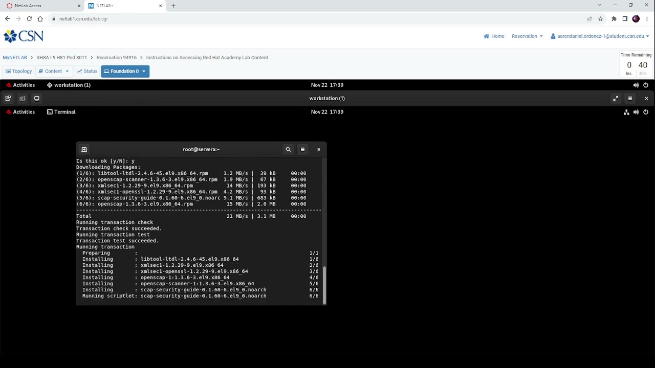 CIT173 - NetLab Chapter 12 Guided Exercise: Install and Update Software Packages with DNF
