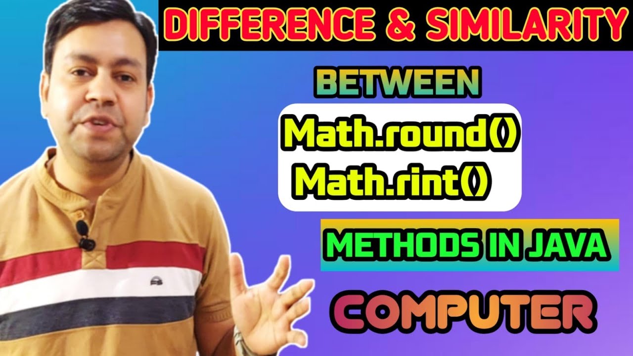 Difference & Similarity between round method & rint method in Java | java math.round | math.rint
