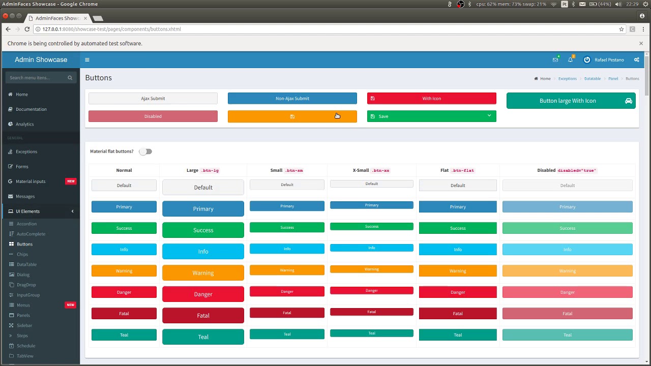 AdminFaces automated tests
