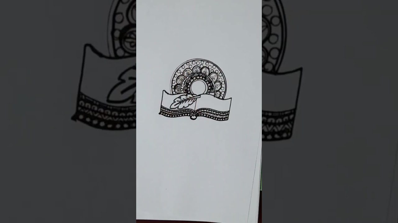 How to draw Library Bookshelves Clipart #subscribe #shorts