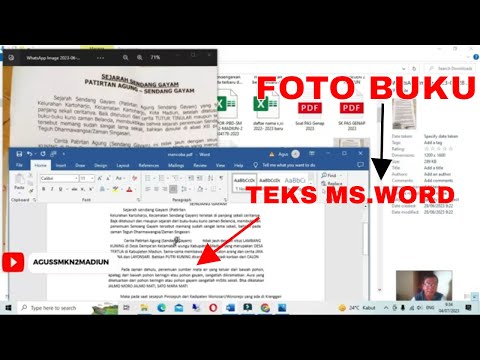 UBAH FOTO BUKU JADI TEKS DI MICROSOFT WORD - PART.1