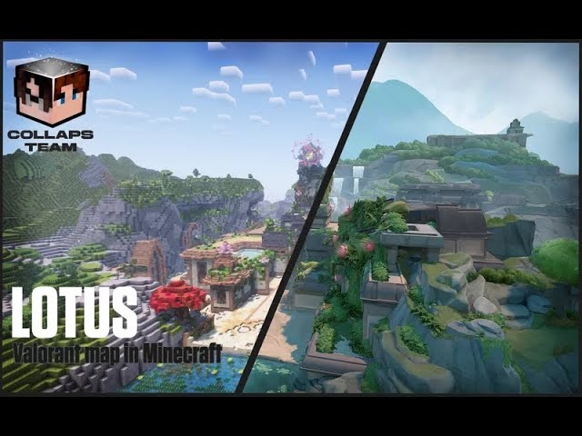 LOTUS | Valorant map in Minecraft🌸(1.21.5) Minecraft Map