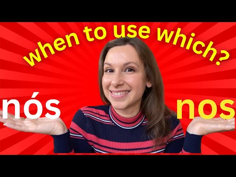 "nós" VS "nos"- meaning, usage and pronunciation in European Portuguese