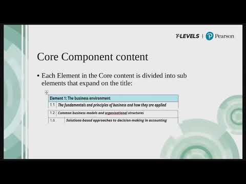 T Level in Accounting: Getting to know the Specification (Occupational Specialism)