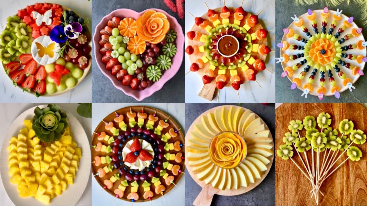 8 Creative Fruit Platters Easy Tutorials | Fruit & Cheese Boards Ideas Perfect for Any Occasion!