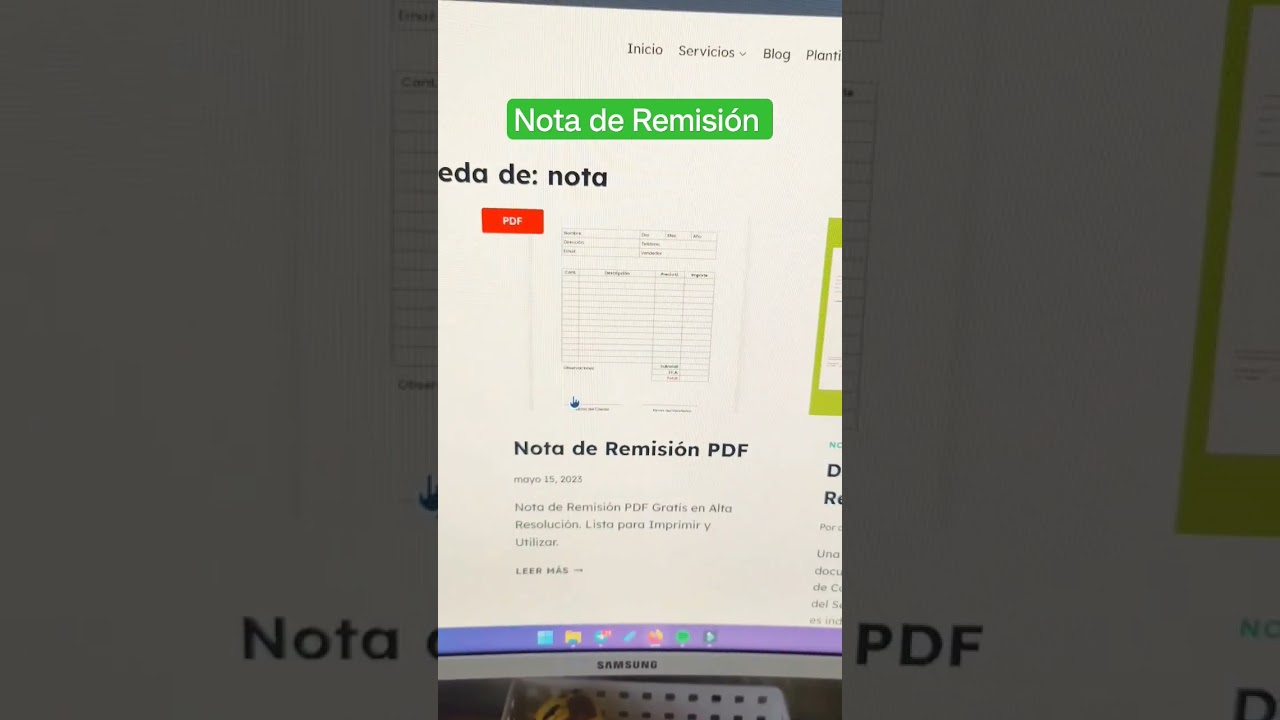 Plantilla de Nota de Remisión [GRATIS].