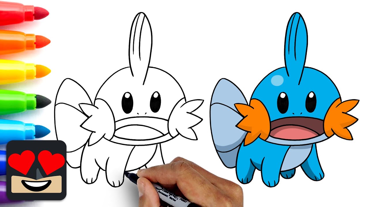 How To Draw Mudkip | Pokemon