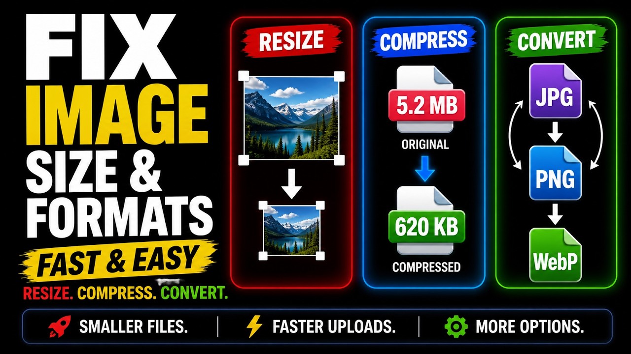 Resize, Compress & Convert Images Fast | Free Image Tool
