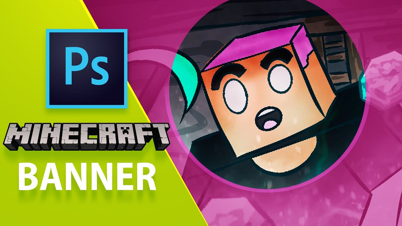 Minecraft Youtube Banner Tutorial! Illustration with Procreate @AT1NE