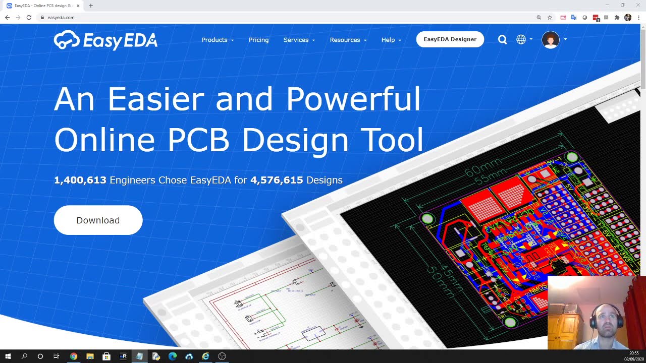 order PCB with surface mount components in under 15 minutes with easyEDA circuit design