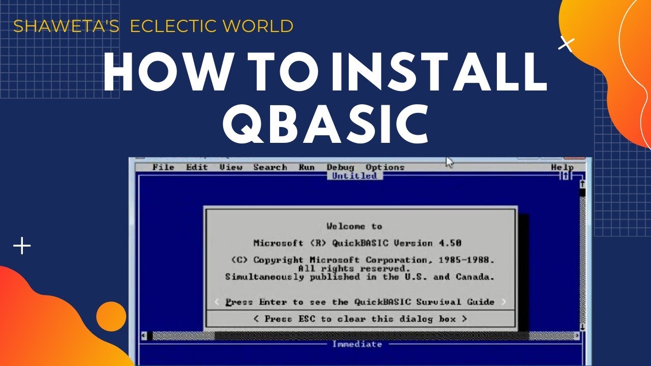 01 How to install qbasic in Windows 7