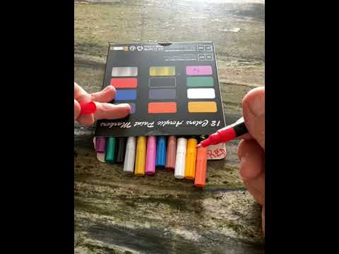 XPaoFey 12 Color Paint Pens,Acrylic Paint Markers with Extra Fine Tip Review, Smooth and vivid