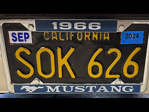 California Year of Manufacture Plate Registration Process