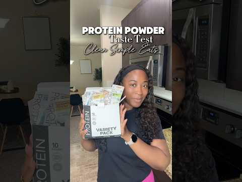 Clean Simple Wats Protein Powder Taste Test #100poundsdown #weightloss #proteinpowder #tastetest