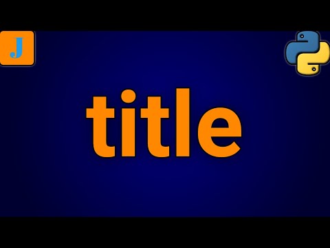 Python String Title