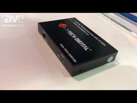 InfoComm 2018: J-Tech Digital Shows the JTECH-18GSP12U 1x2 HDMI Splitter