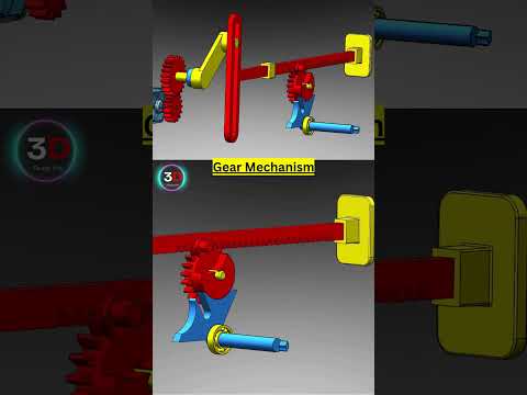 Gear mechanism #mechanical#cad #3dmodeling #animation #3d #fusion360 #3d #cad3d #design