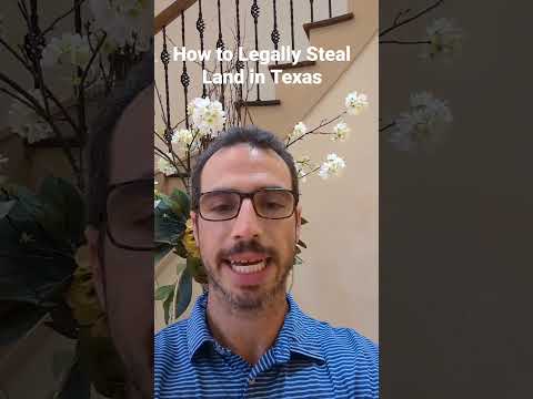 How to Legally Steal Land in Texas #texaslawyer #adversepossession #squattersrights #realestatelaw