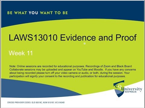 LAWS13010_11_2018 Opinion Evidence: John Milburn.