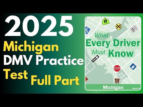 Michigan DMV Permit Practice Test | Full Part | USA DMV Permit Practice Test