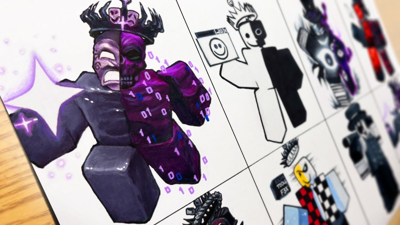 Drawing Forsaken : ALL Noli - YAAI, Umbra, Artful, Devesto / The Best Skin [ROBLOX]