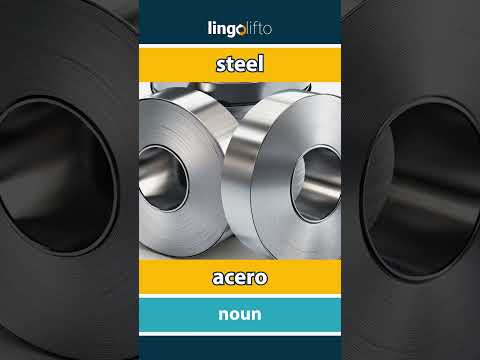 🇬🇧🇪🇸 steel - acero : learn English : aprendamos inglés : vocabulary builder