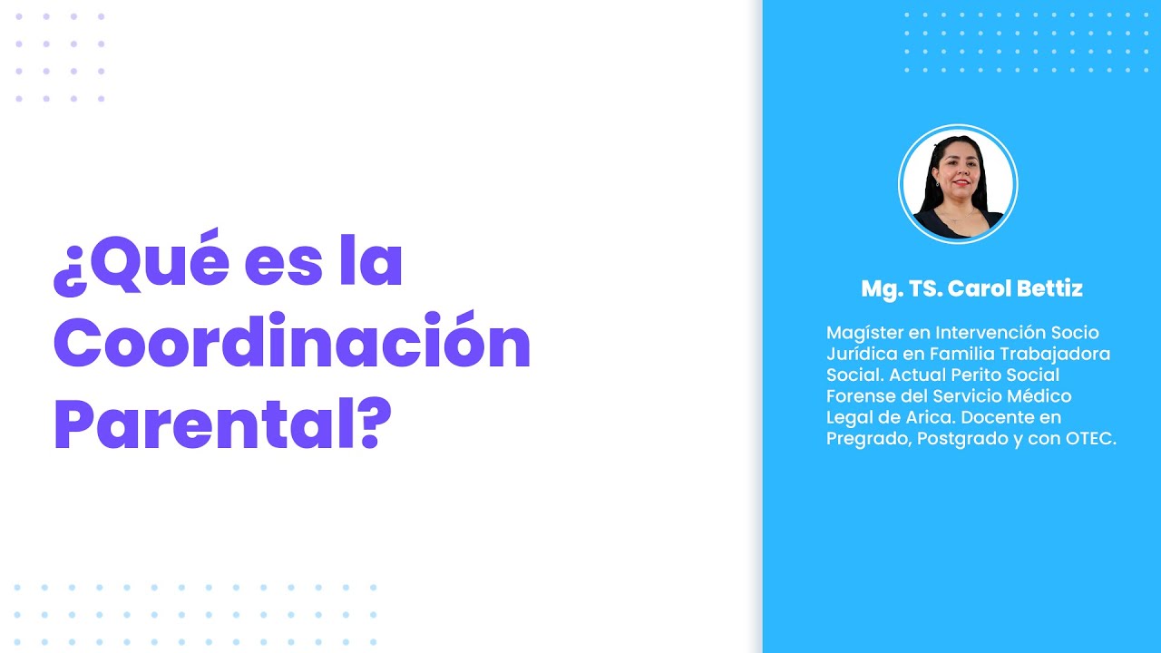 ¿Qué es la Coordinación Parental?