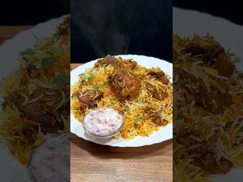 Hyderabadi Chicken Biryani #shorts #food #asmr #recipe #biryani