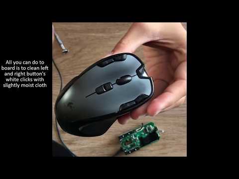 Logitech G300/G300S Disassemble | How to clean it |