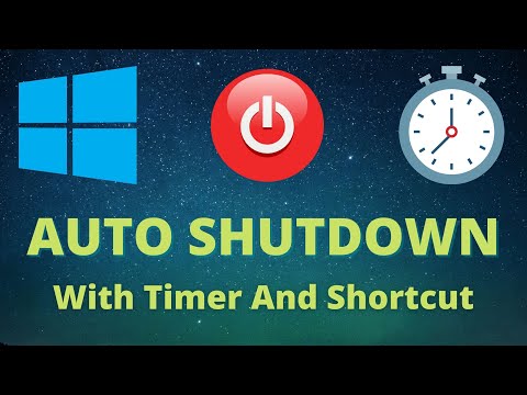 How to auto shutdown or cancel auto shutdown command windows 10 with timer and shortcut