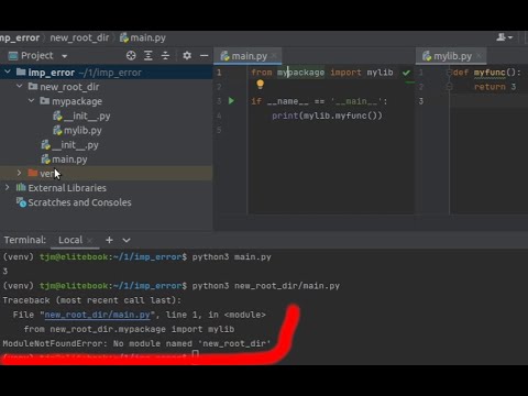 ModuleNotFoundError: No module named Python error. cause and solution